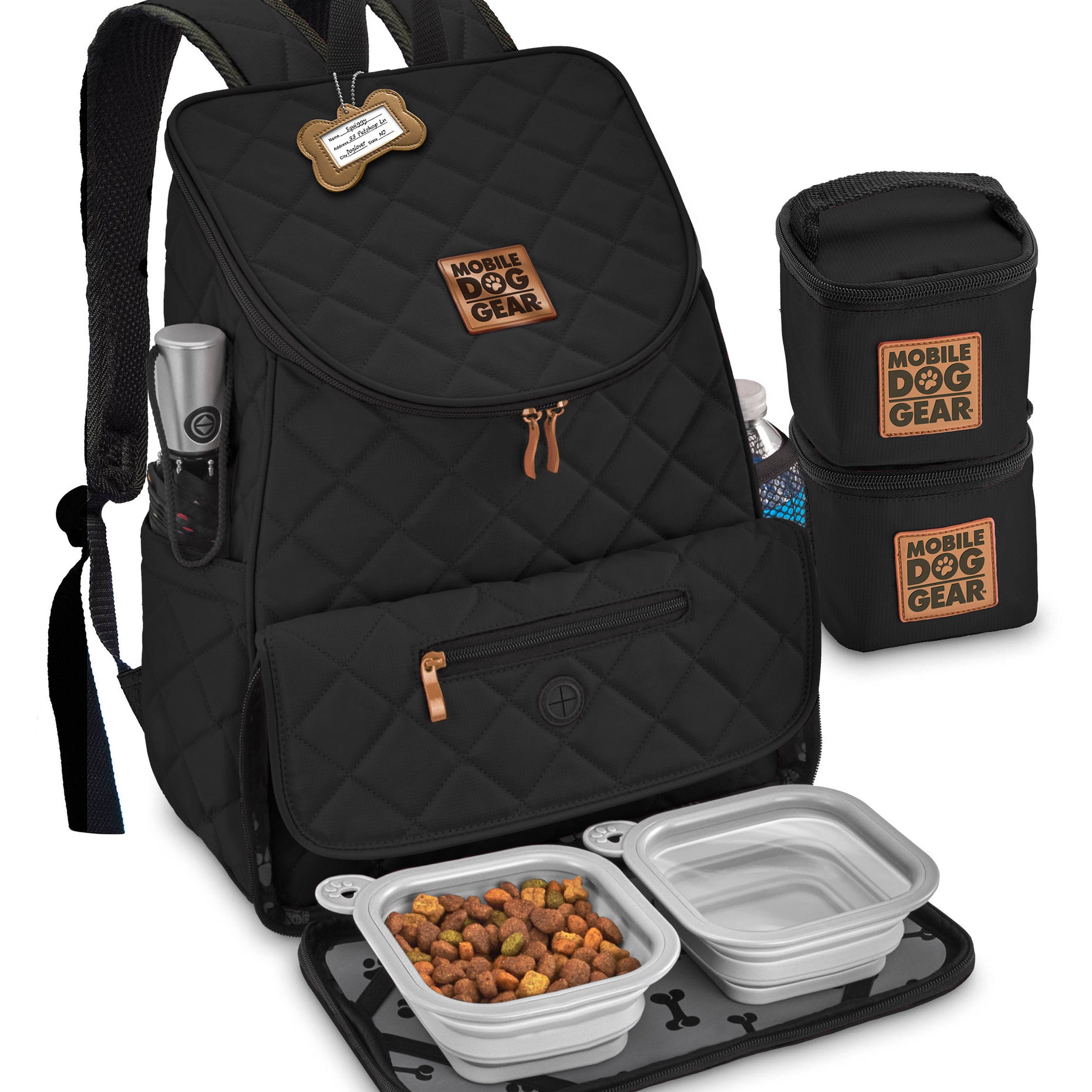 Personalized Dog Weekender Backpack - Pet Travel Bag – Mobile Dog Gear